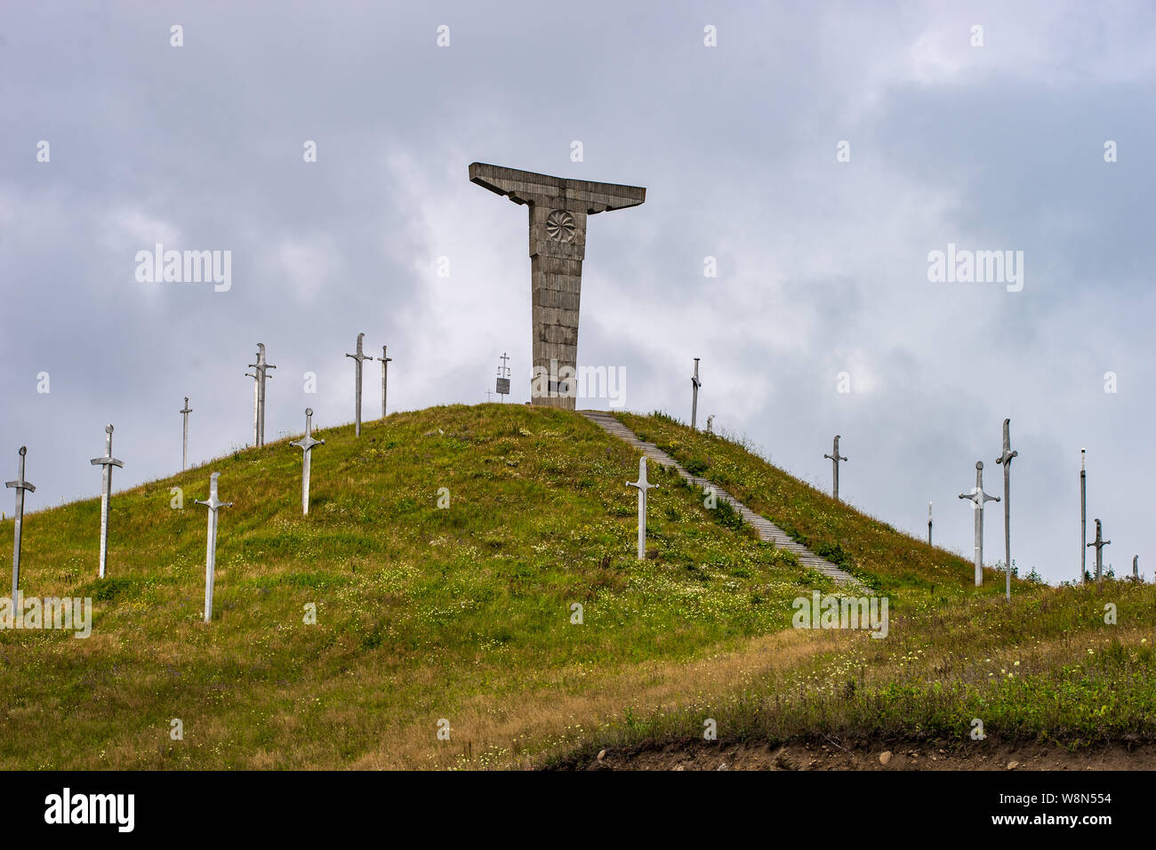 20 JULY 2019, GEORGIA, TBILISI, Famous Didgori battle monument with ...