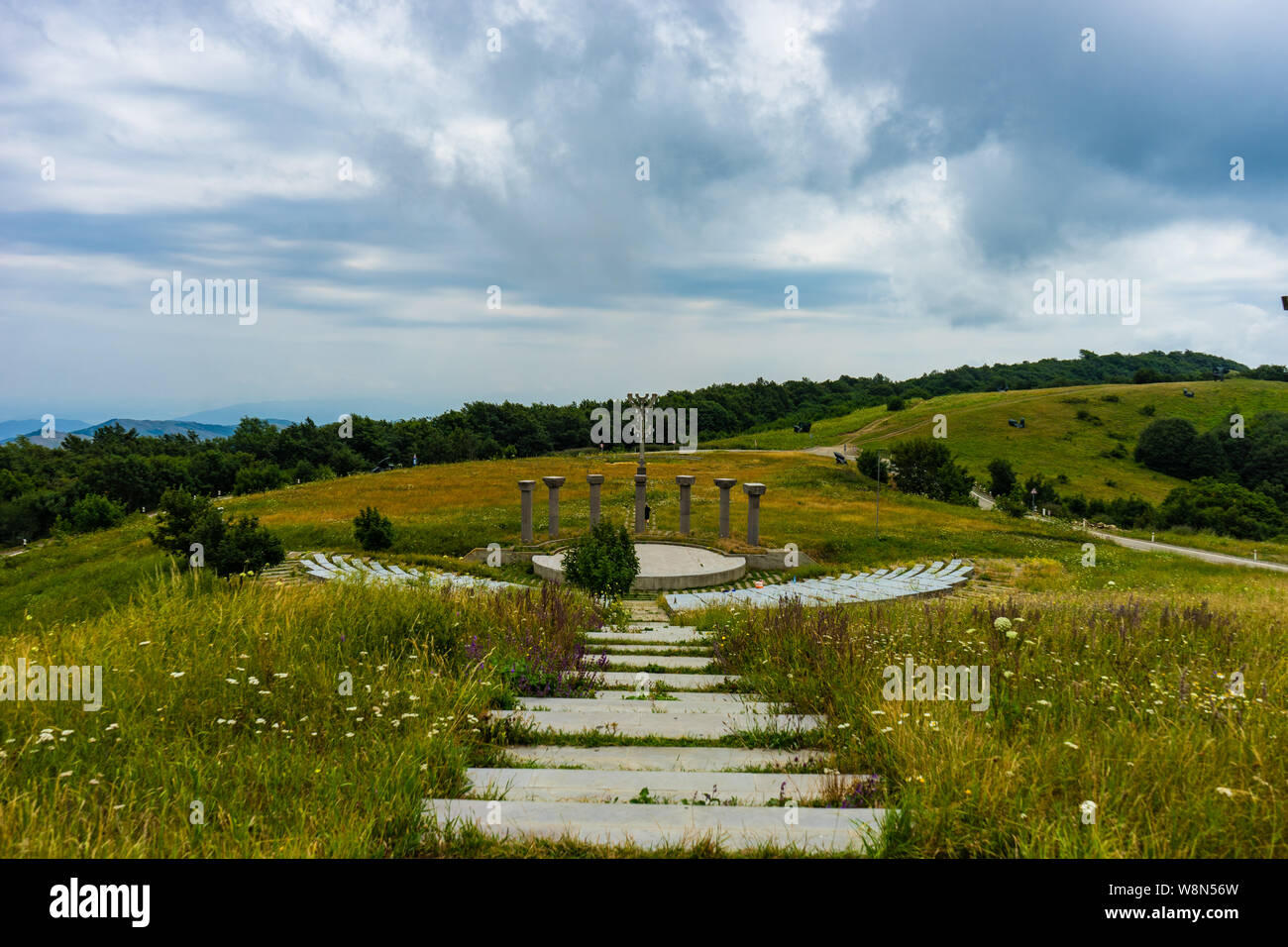 20 JULY 2019, GEORGIA, TBILISI, Famous Didgori battle monument with ...