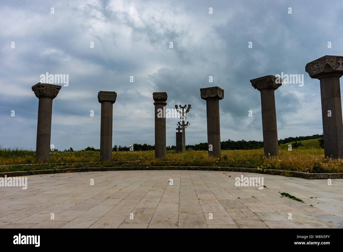 20 JULY 2019, GEORGIA, TBILISI, Famous Didgori battle monument with ...