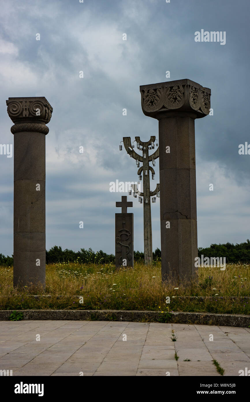 20 JULY 2019, GEORGIA, TBILISI, Famous Didgori battle monument with ...