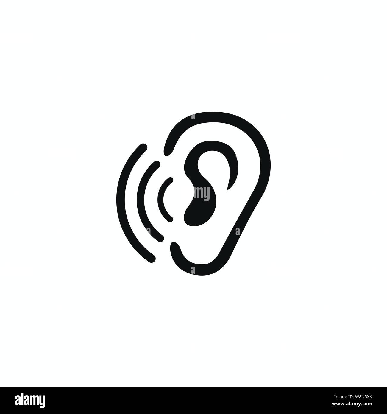 Ear Logo Template Stock Vector Image & Art - Alamy
