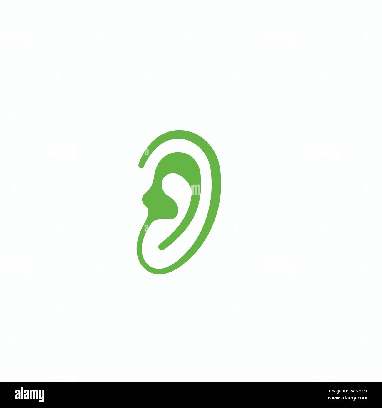 Ear Logo Template Stock Vector Image & Art - Alamy