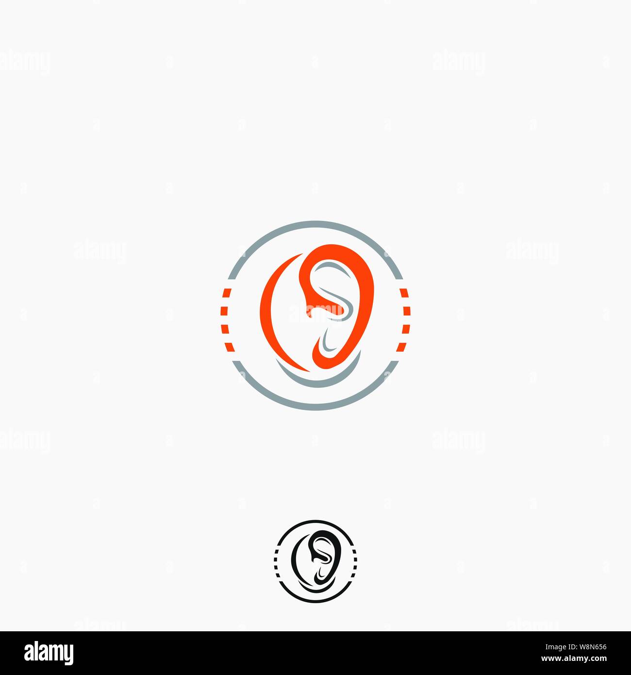 Ear Logo Template Stock Vector Image & Art - Alamy