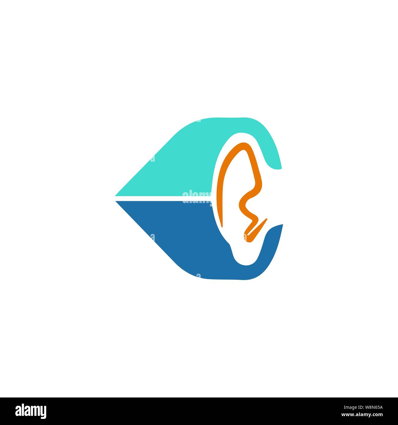 Ear Logo Template Stock Vector Image & Art - Alamy