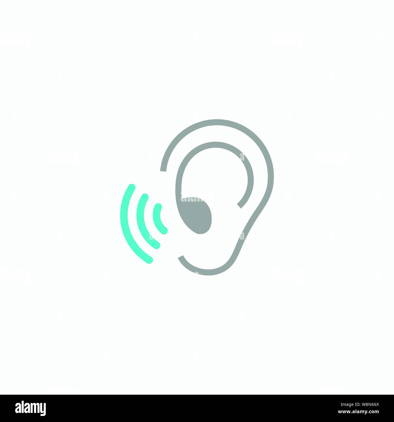 Ear Logo Template Stock Vector Image & Art - Alamy