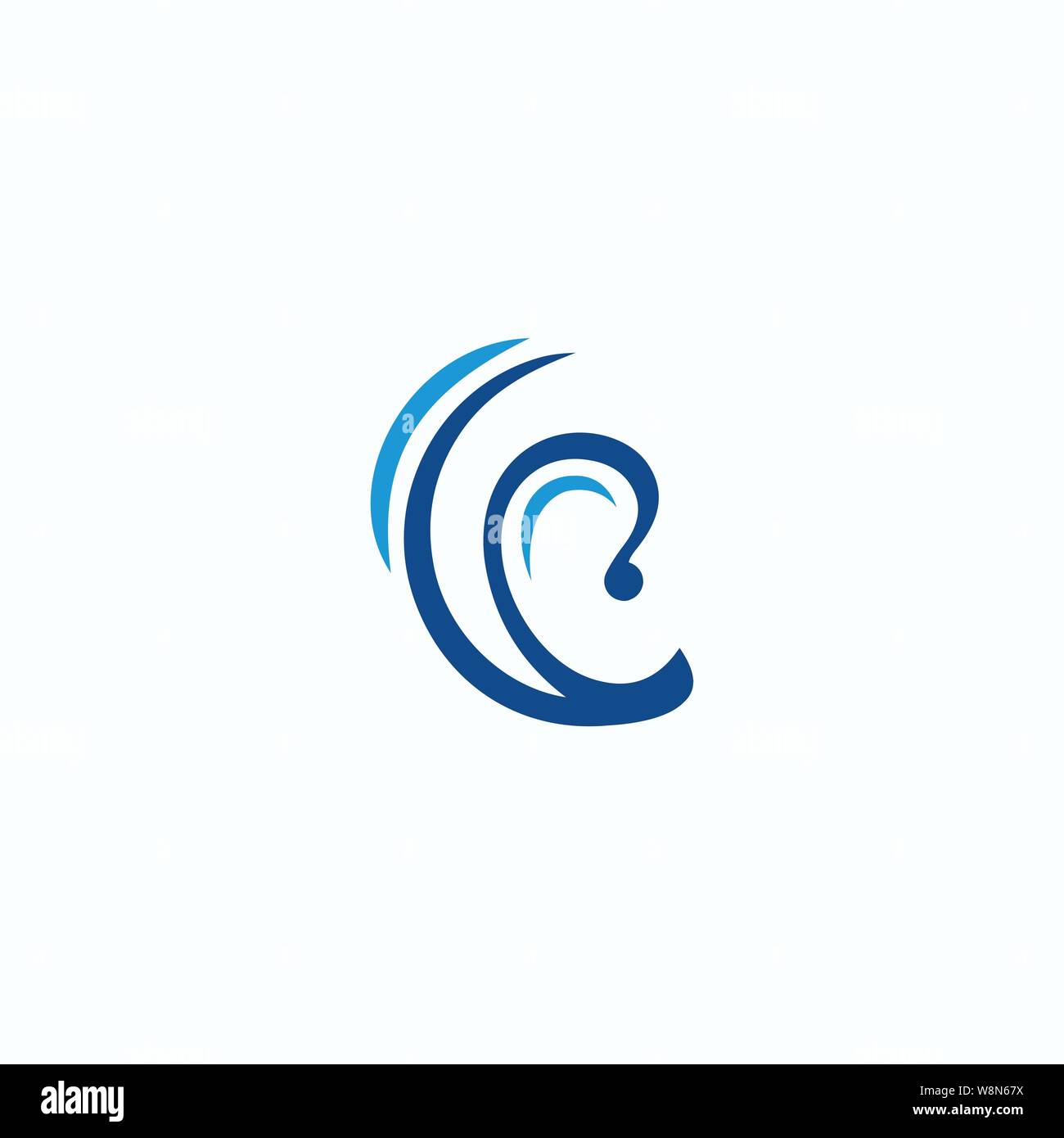 Ear Logo Template Stock Vector Image & Art - Alamy