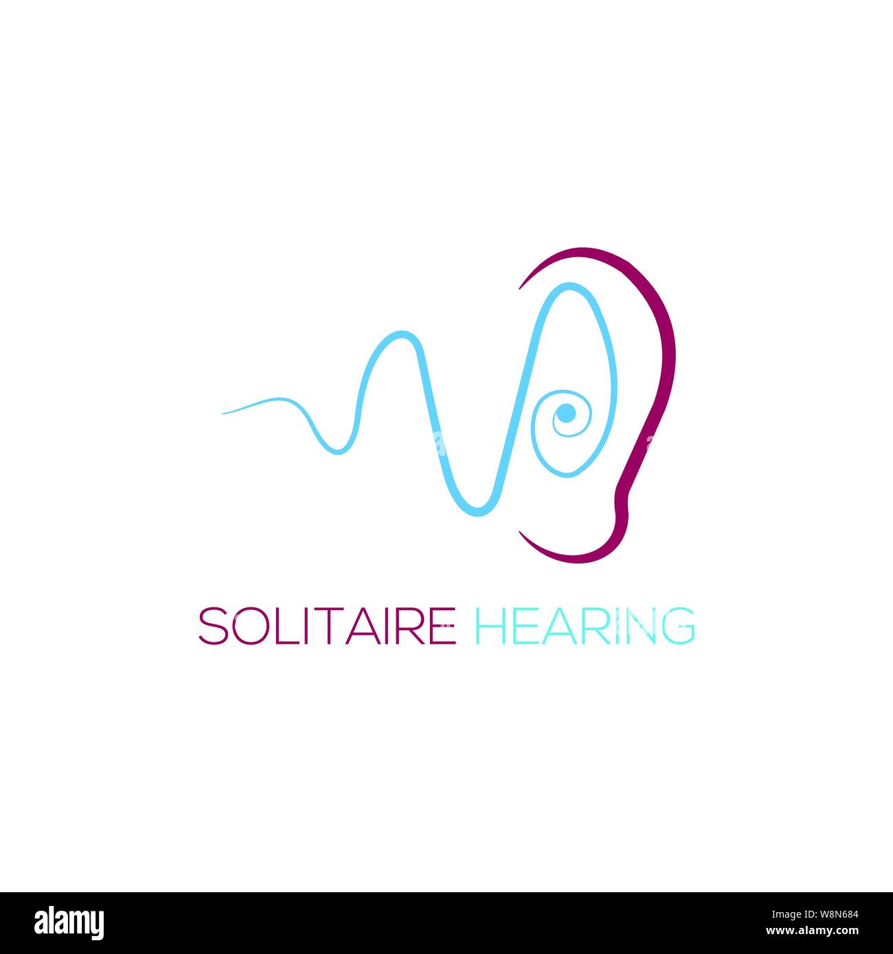 Ear Logo Template Stock Vector Image & Art - Alamy