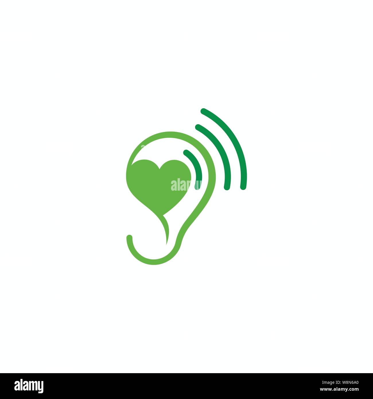 Ear Logo Template Stock Vector Image & Art - Alamy