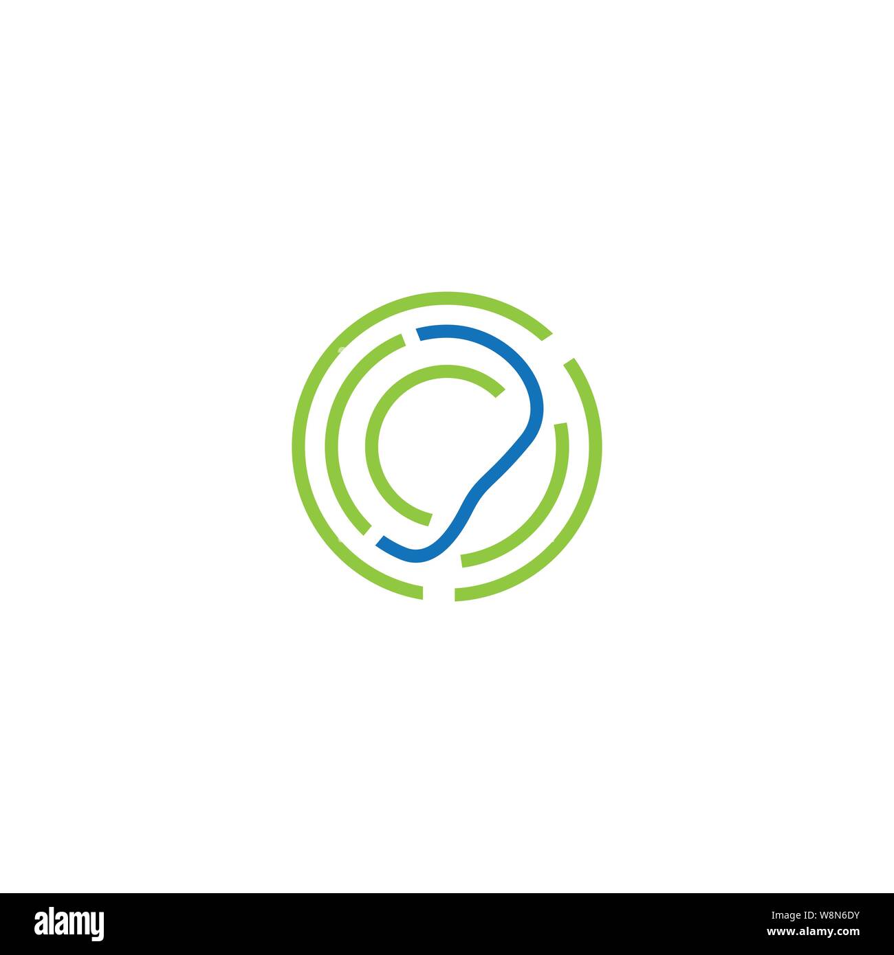 Ear Logo Template Stock Vector Image & Art - Alamy