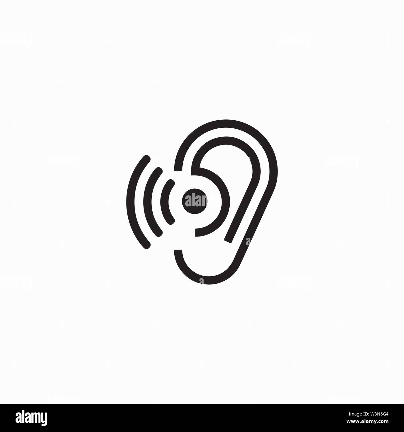 Ear Logo Template Stock Vector Image & Art - Alamy