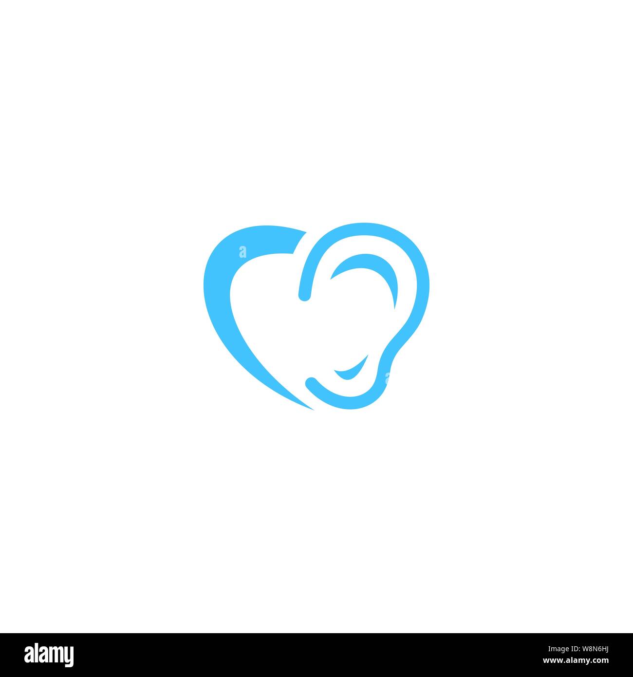 Ear Logo Template Stock Vector Image & Art - Alamy