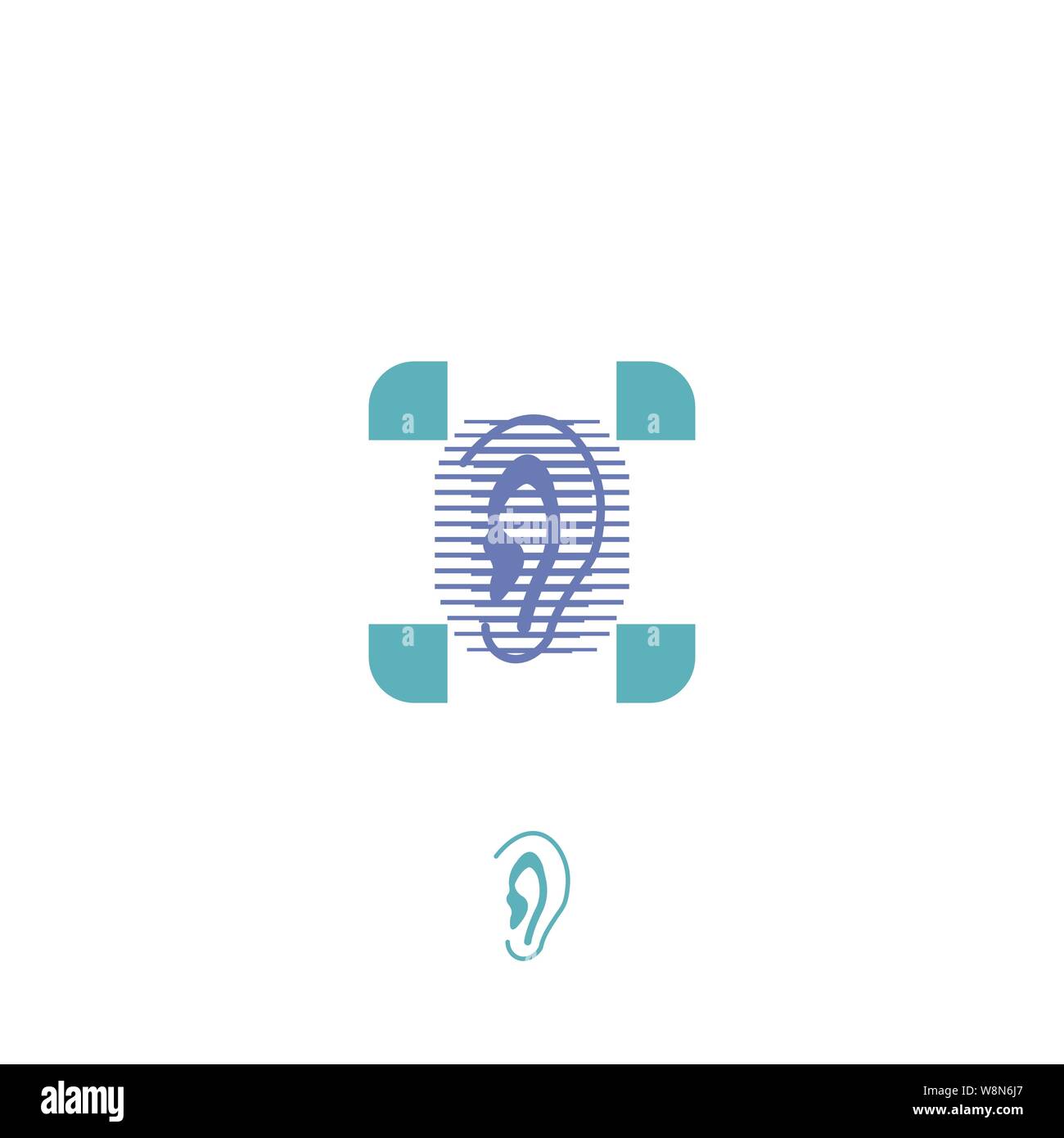 Ear Logo Template Stock Vector Image & Art - Alamy