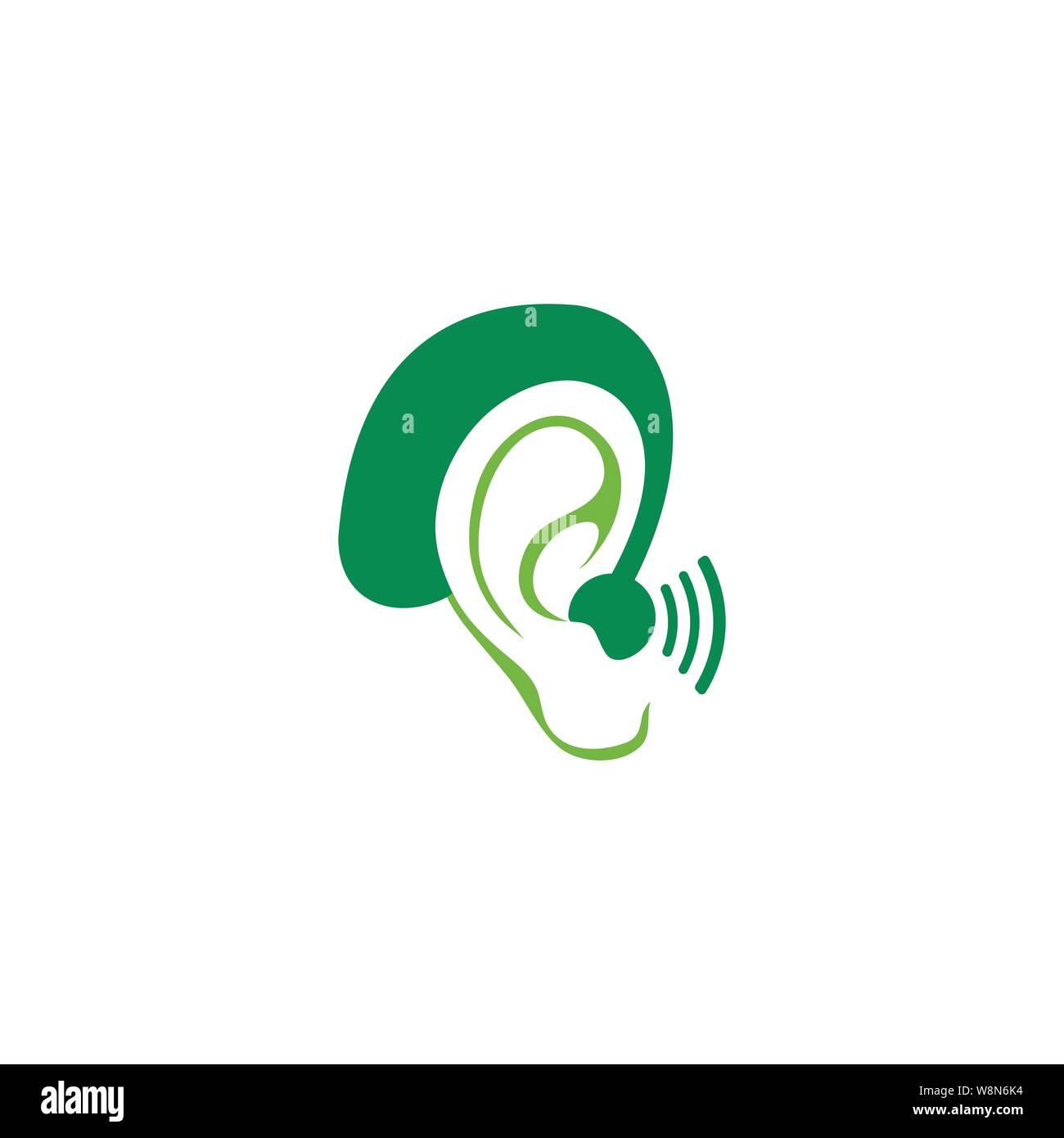 Ear Logo Template Stock Vector Image & Art - Alamy