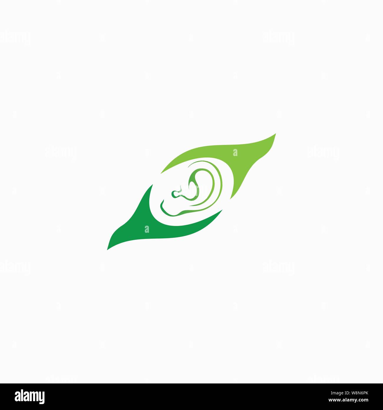 Ear Logo Template Stock Vector Image & Art - Alamy