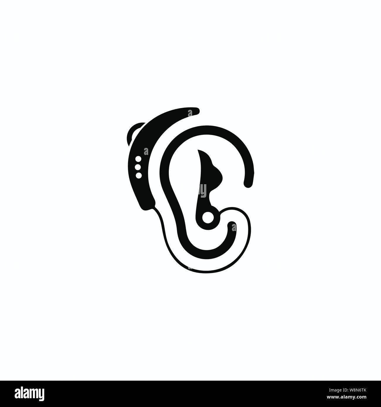 Ear Logo Template Stock Vector Image & Art - Alamy