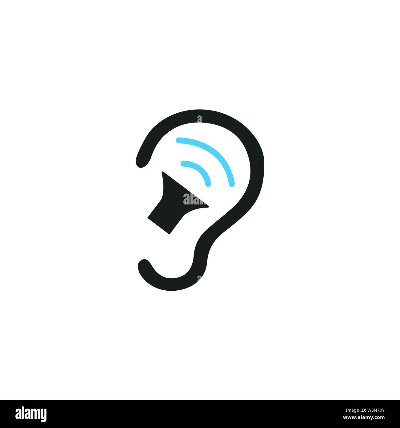 Ear Logo Template Stock Vector Image & Art - Alamy