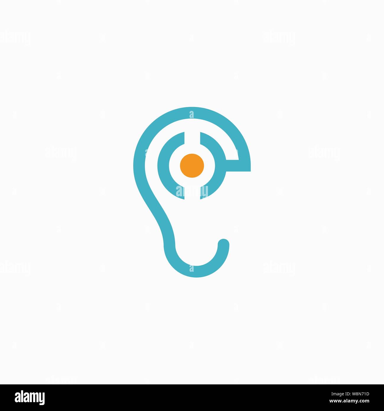 Ear Logo Template Stock Vector Image & Art - Alamy