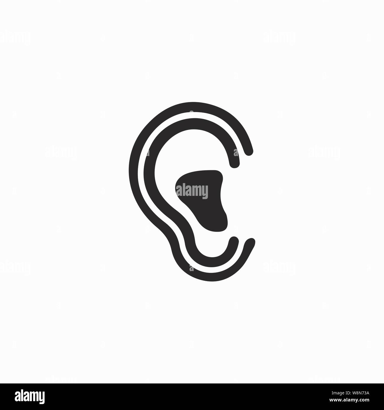 Ear Logo Template Stock Vector Image & Art - Alamy