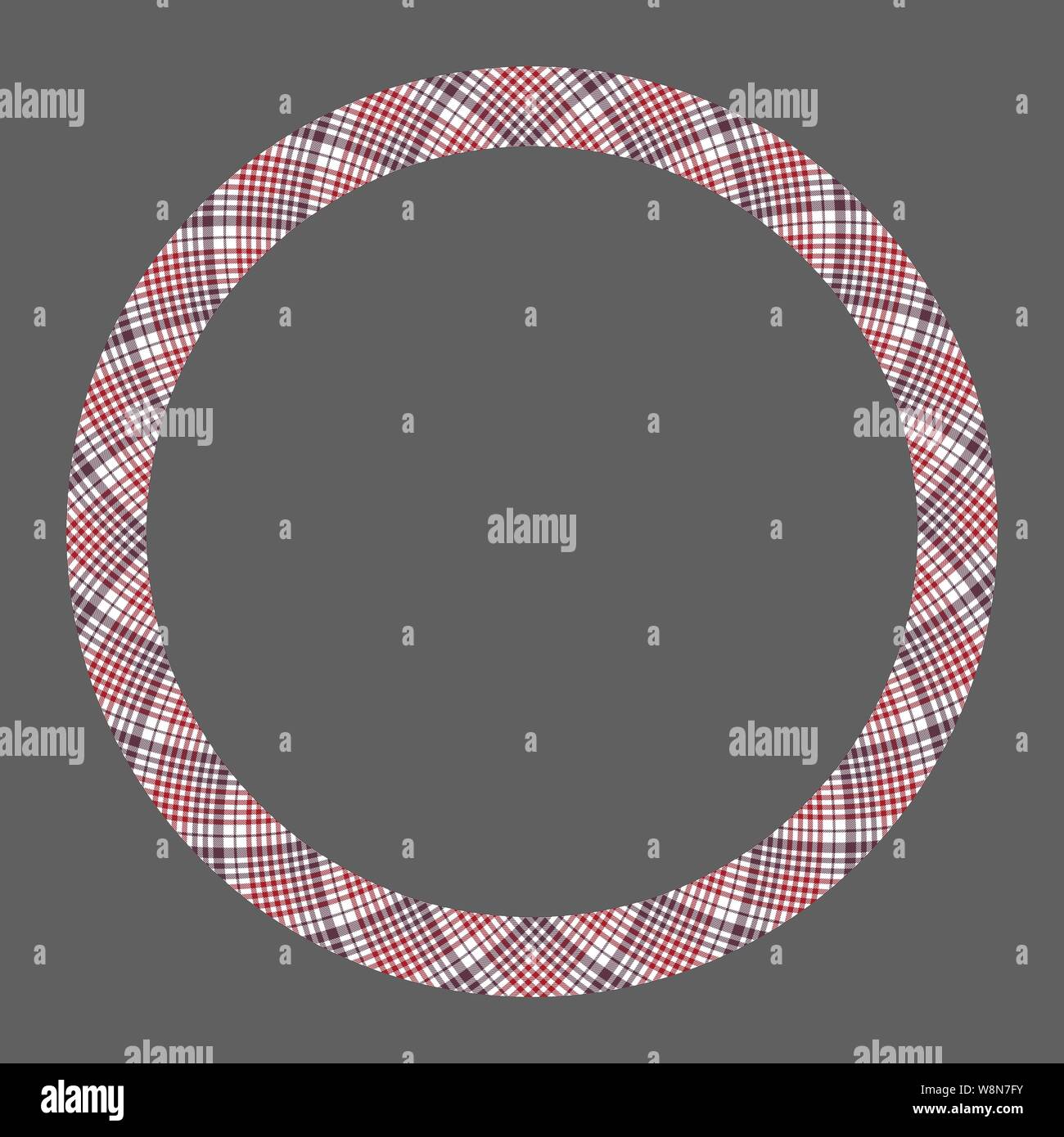 Circle borders and frames vector. Round border pattern geometric vintage frame design. Scottish ...
