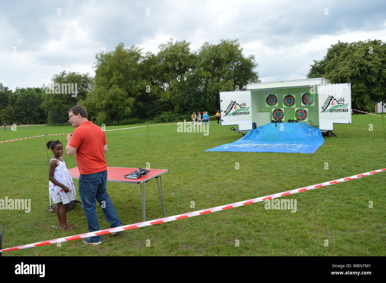 little children geting teach how to shoot on target event in Manchester ...