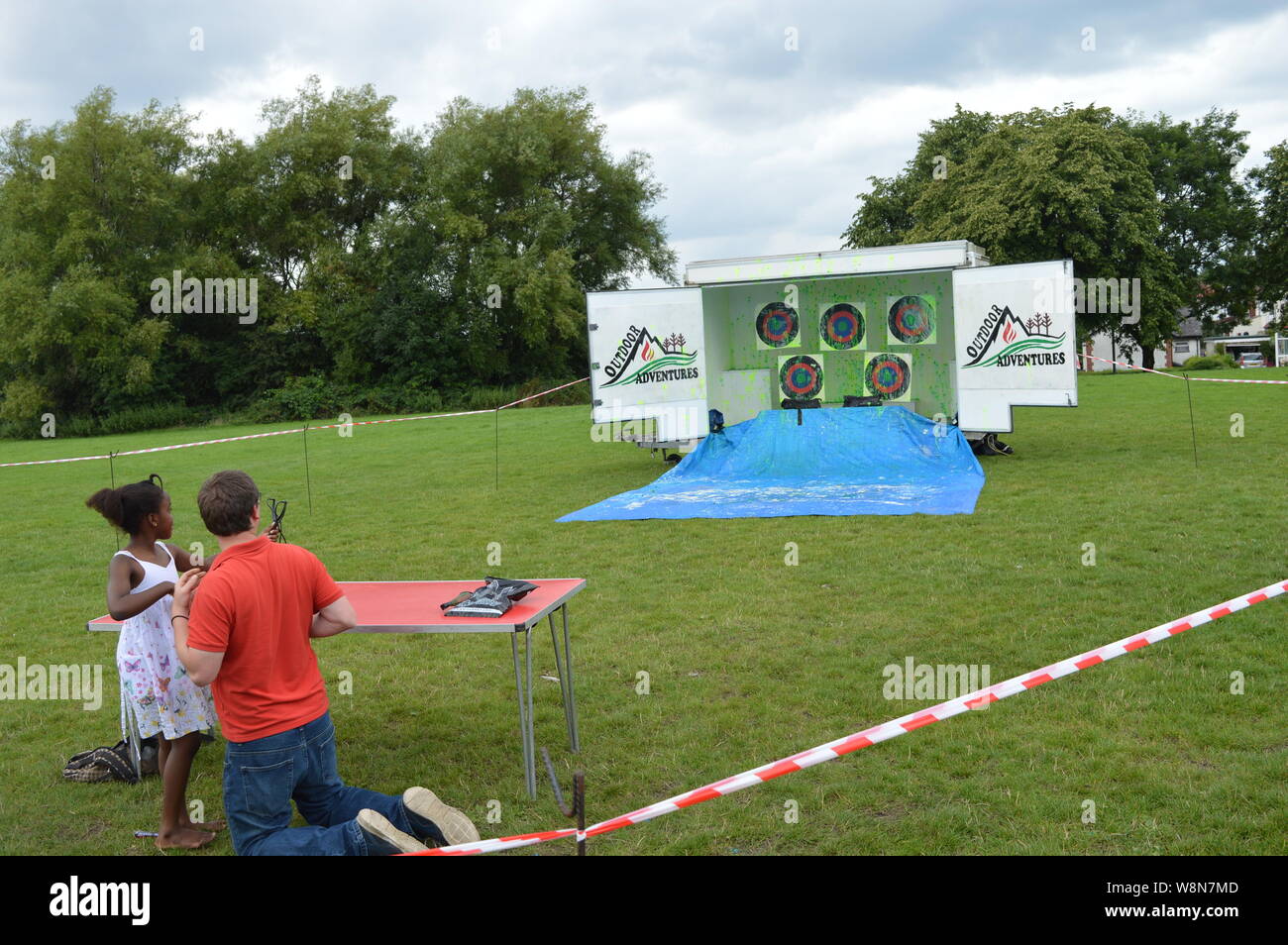 little children geting teach how to shoot on target event in Manchester ...
