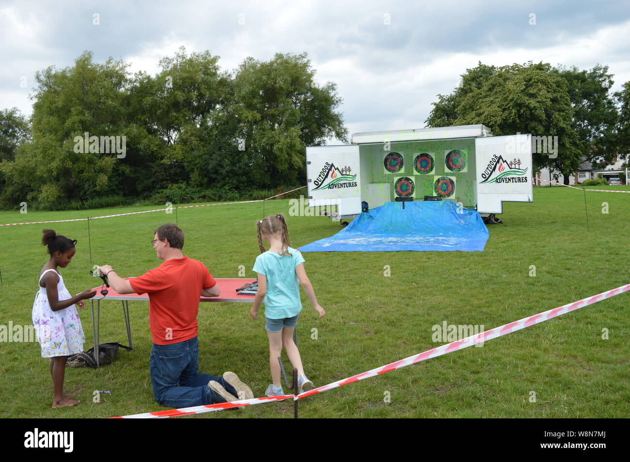 little children geting teach how to shoot on target event in Manchester ...
