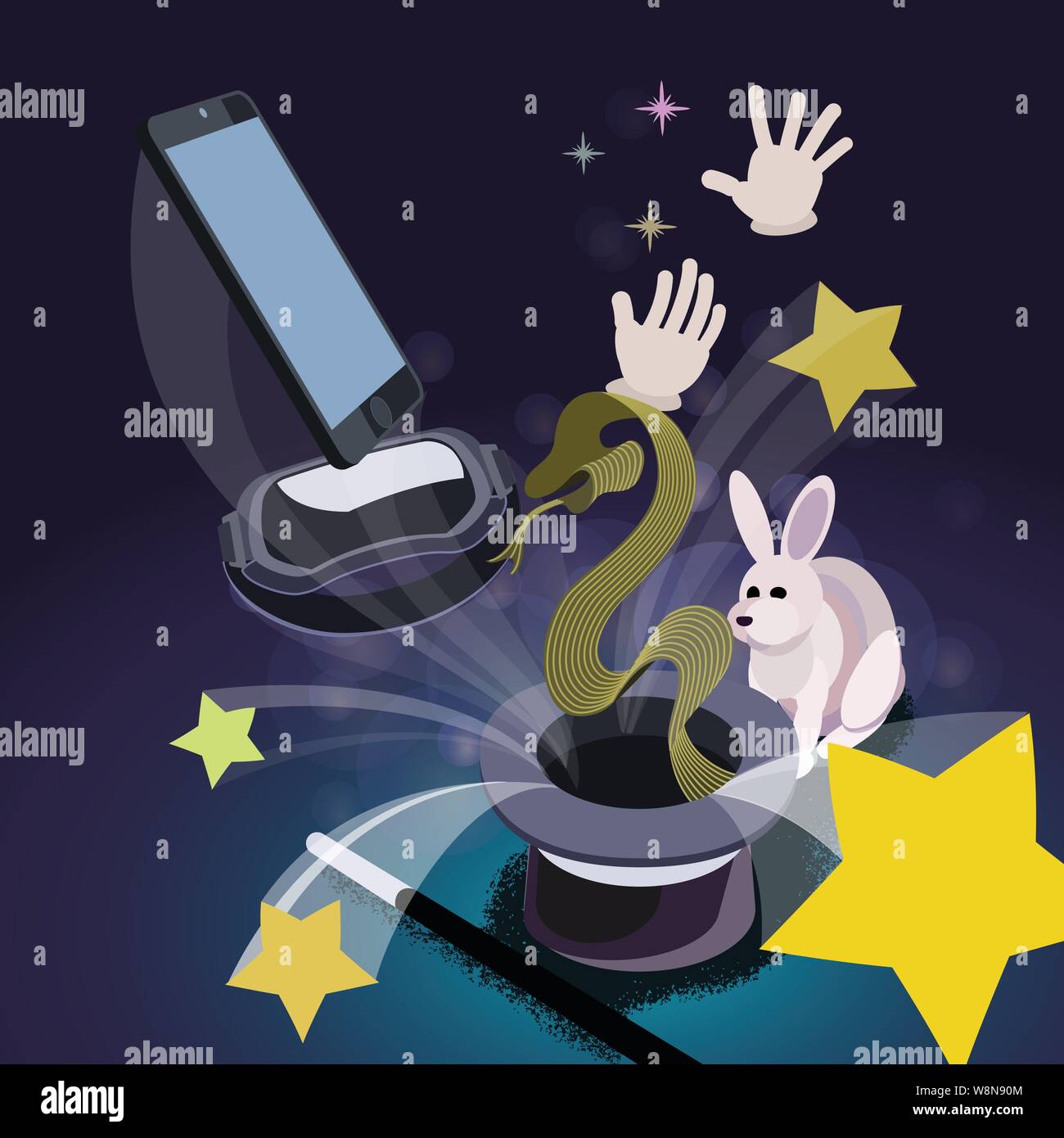 Cable snake Stock Vector Images - Alamy