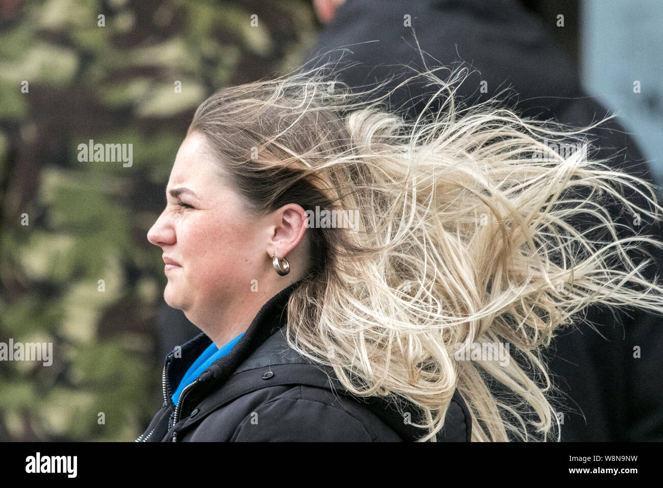 Windswept hair wind blown bad hair day windy weather storm stormy day ...