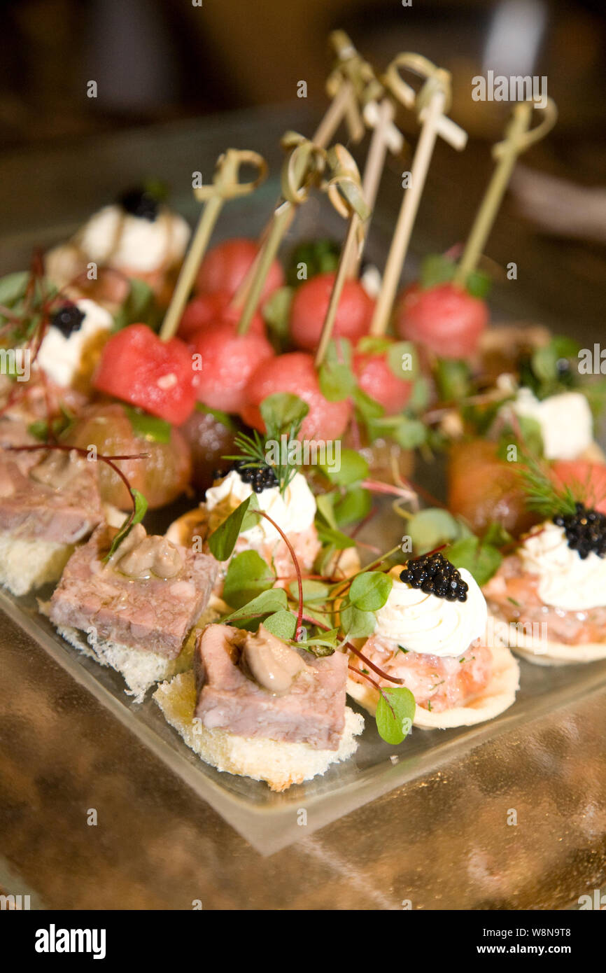 Waitress serving canapes hi-res stock photography and images - Alamy