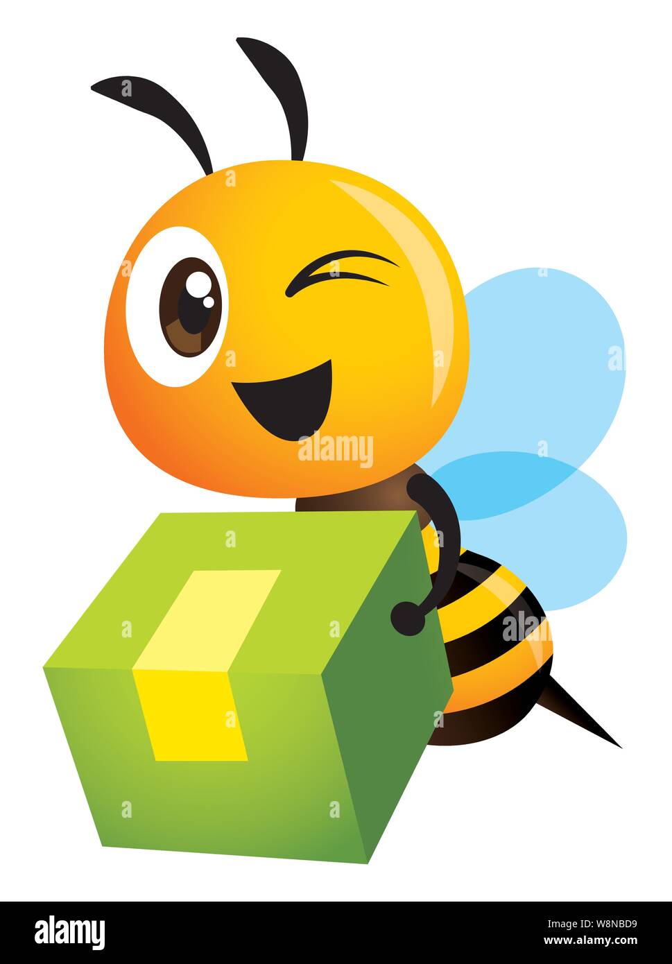 Cartoon Beehive Box