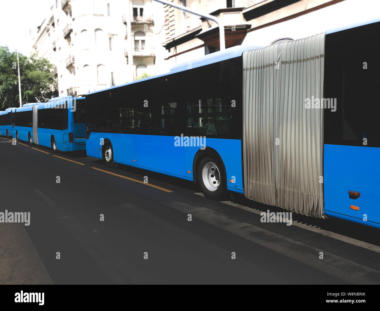 Empty buses hi-res stock photography and images - Alamy