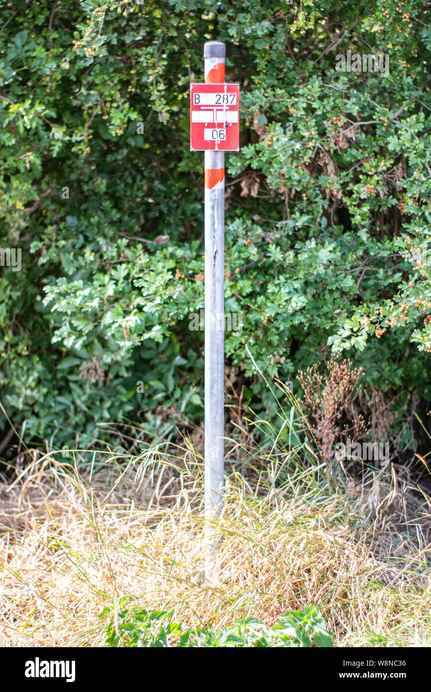 sign in the Netherlands indicating the nearest location of fire hydrant ...