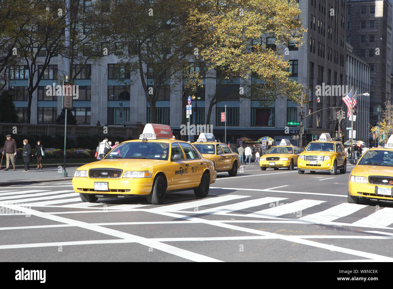 Yellow Cab, New York Stock Photo - Alamy