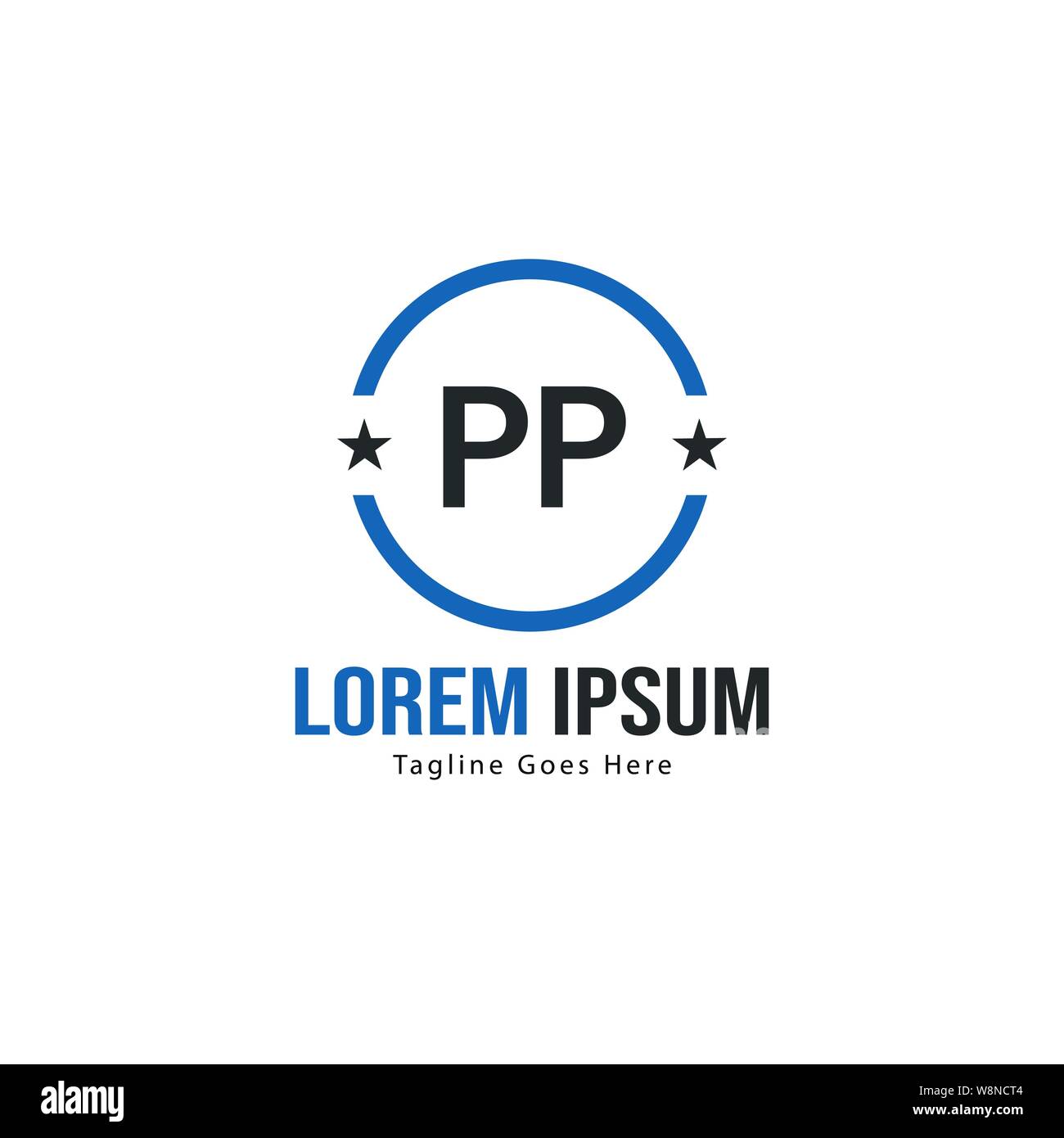 Initial pp logo vector vectors Stock Vector Images - Alamy