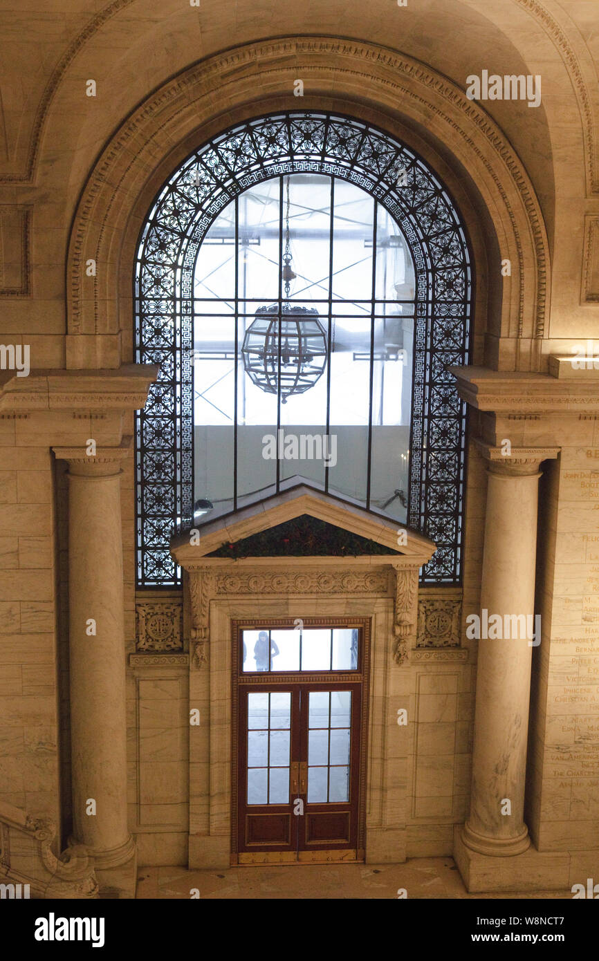 Interior of Central Library, New York Stock Photo - Alamy