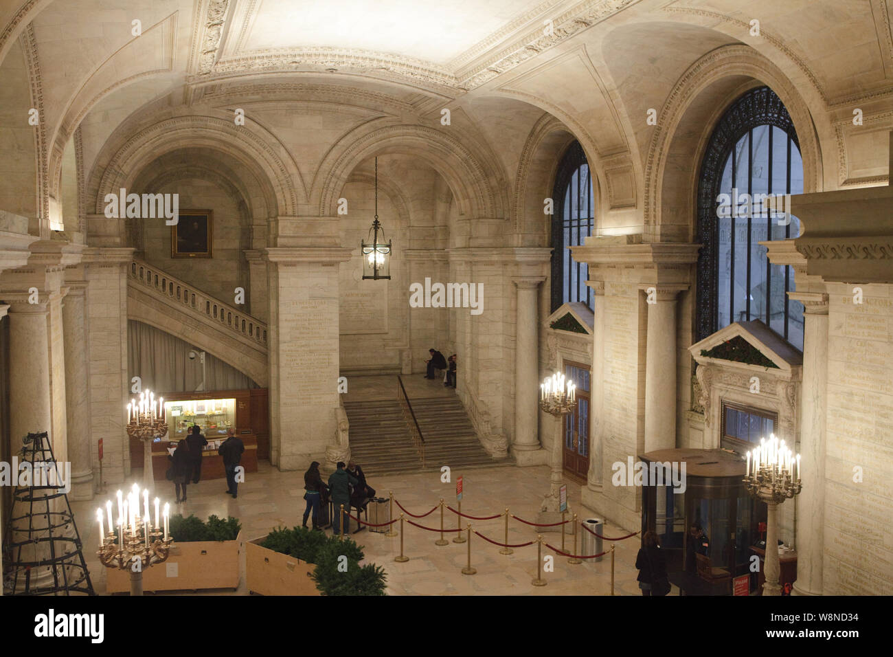 Interior of Central Library, New York Stock Photo - Alamy
