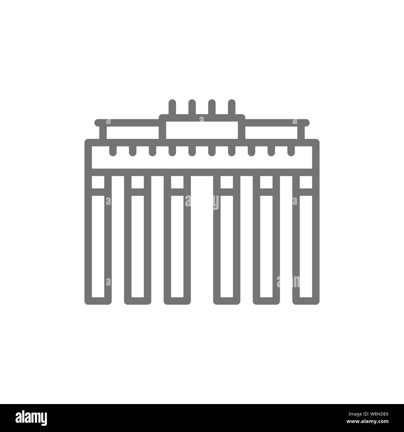 Building the german wall Stock Vector Images - Alamy