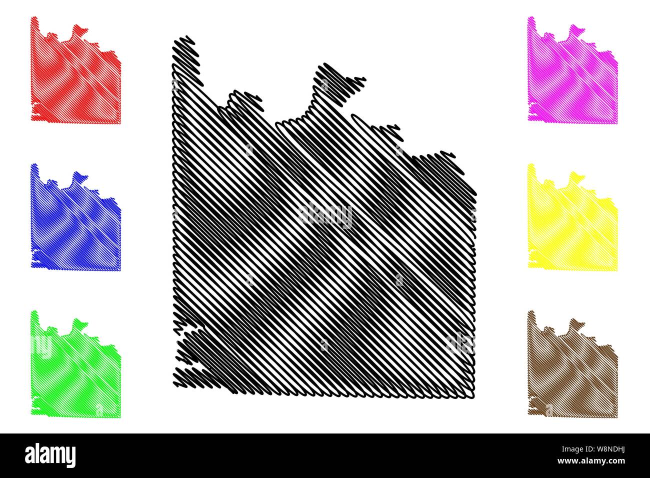 Map of grayson hi-res stock photography and images - Alamy
