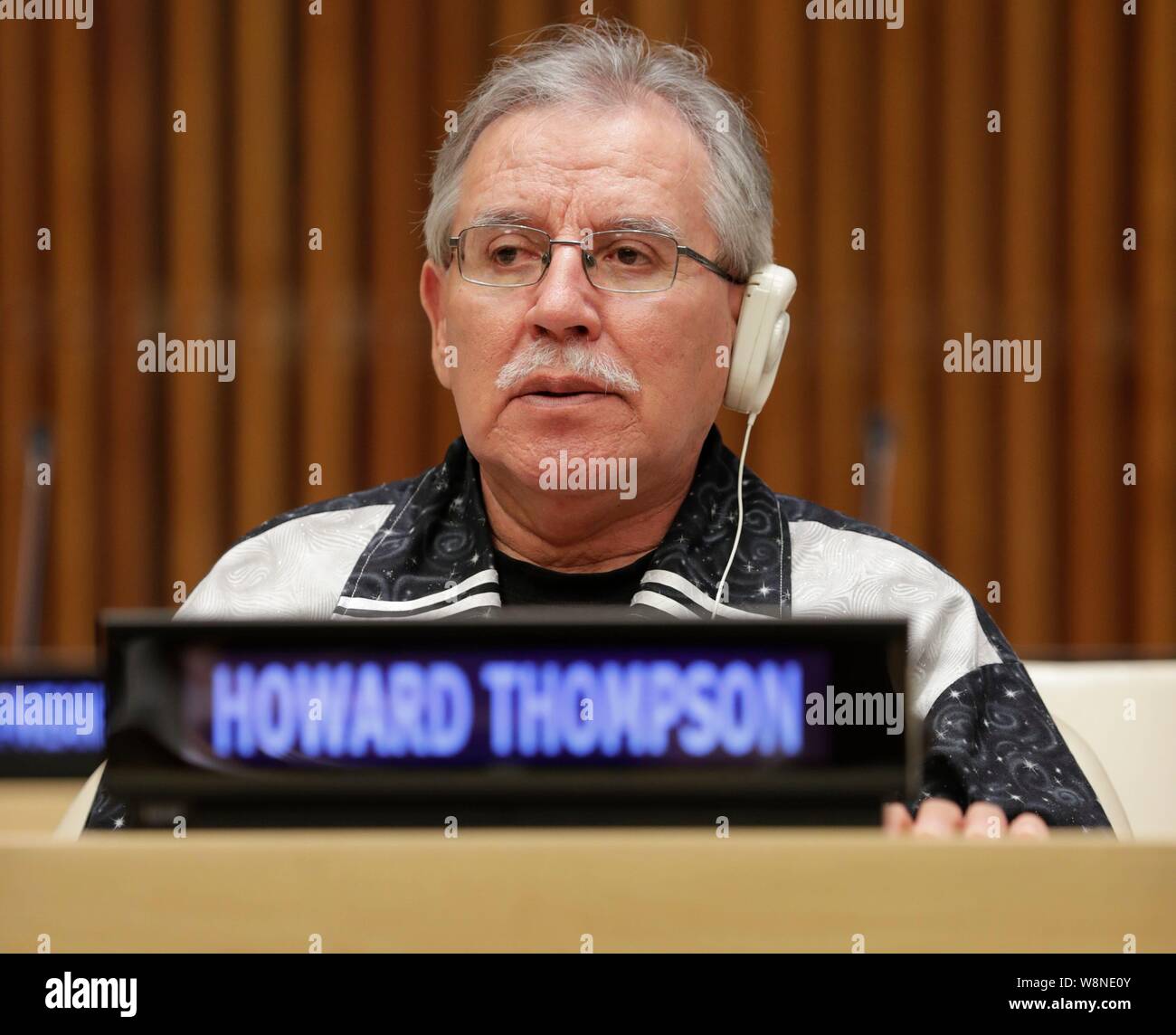 United Nations, New York, USA, August 09, 2019 - Chief Howard Thompson ...