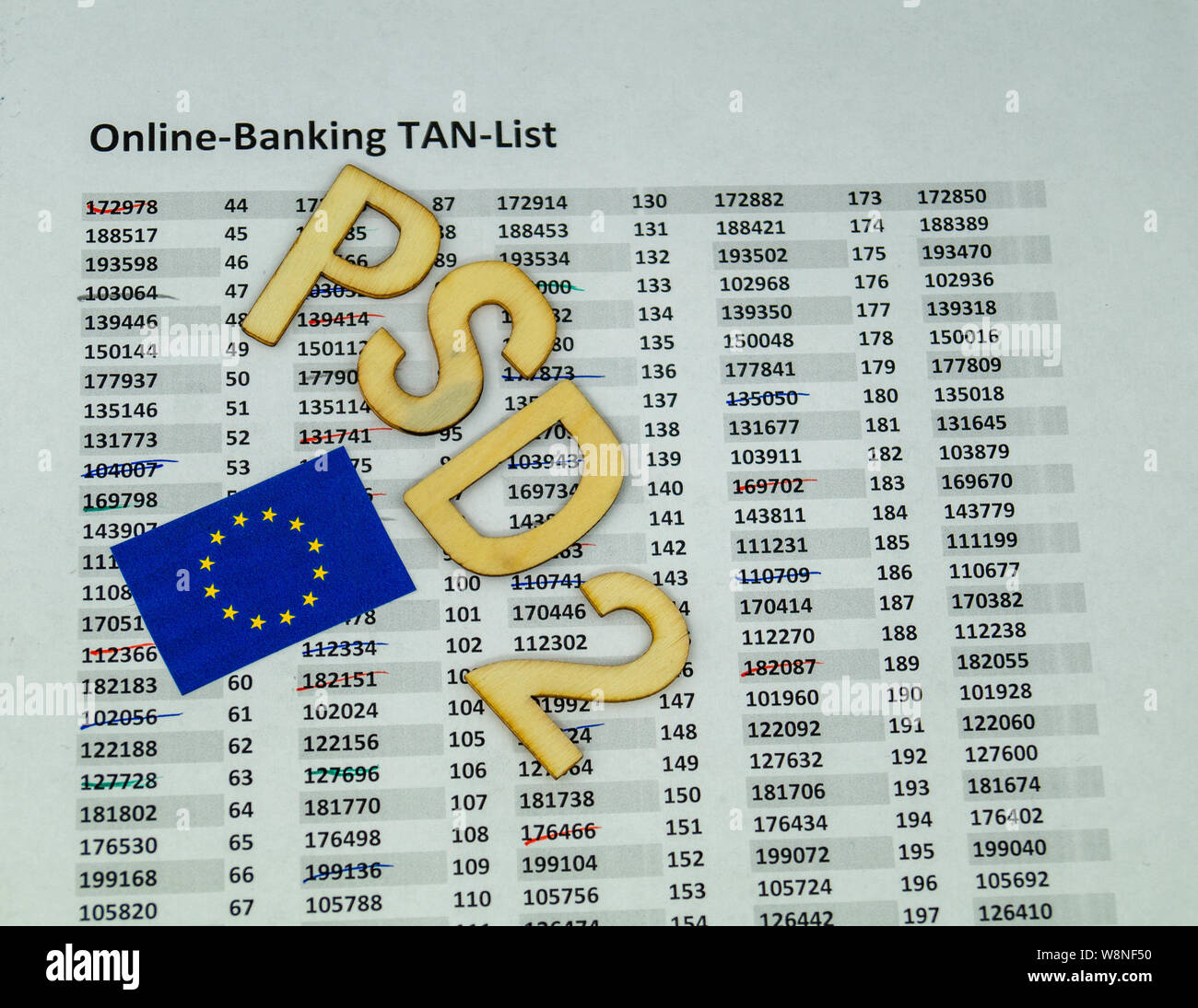 PSD2 PSD Payment Services Directive Two Stock Photo - Alamy