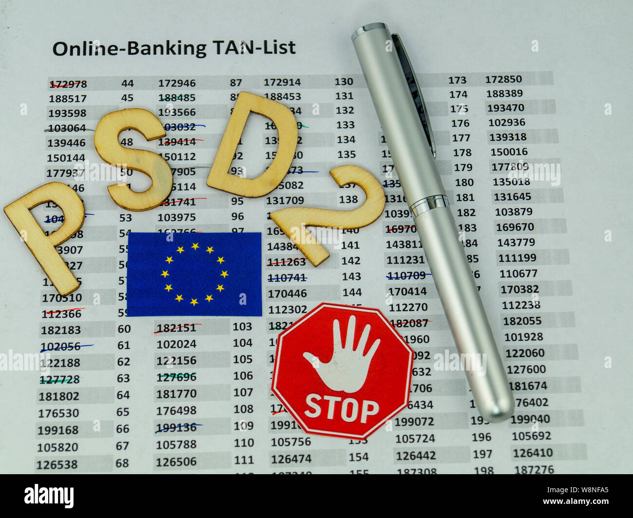 PSD2 PSD Payment Services Directive Two Stock Photo - Alamy