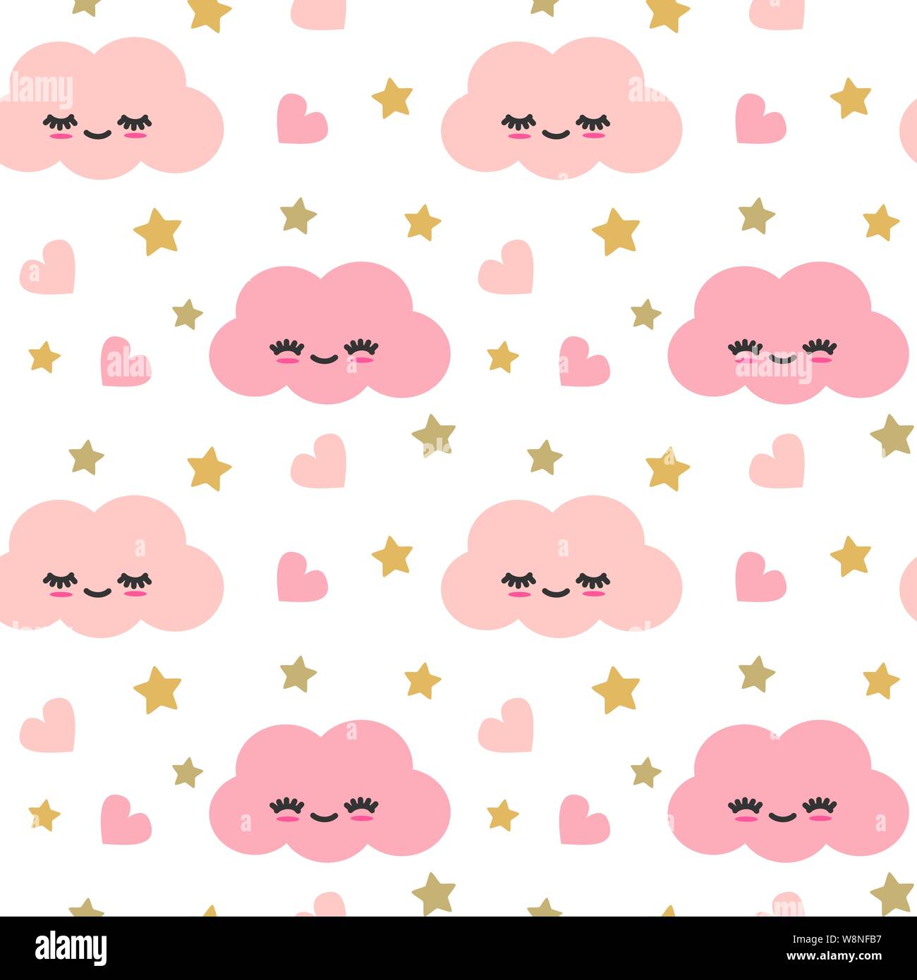 Pink And Gold Pattern Background