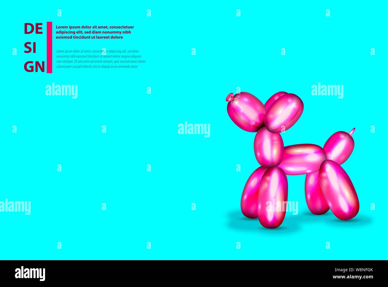 Realistic balloon Stock Vector Images - Alamy