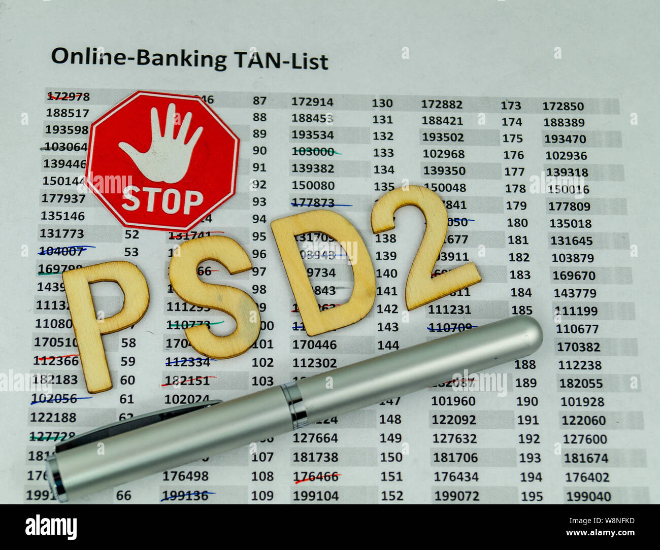 PSD2 PSD Payment Services Directive Two Stock Photo - Alamy