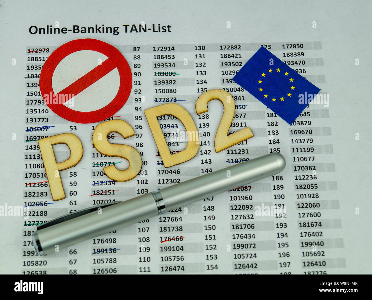 PSD2 PSD Payment Services Directive Two Stock Photo - Alamy