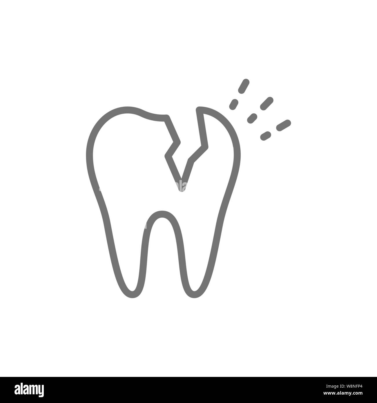 Broken tooth Stock Vector Images - Alamy