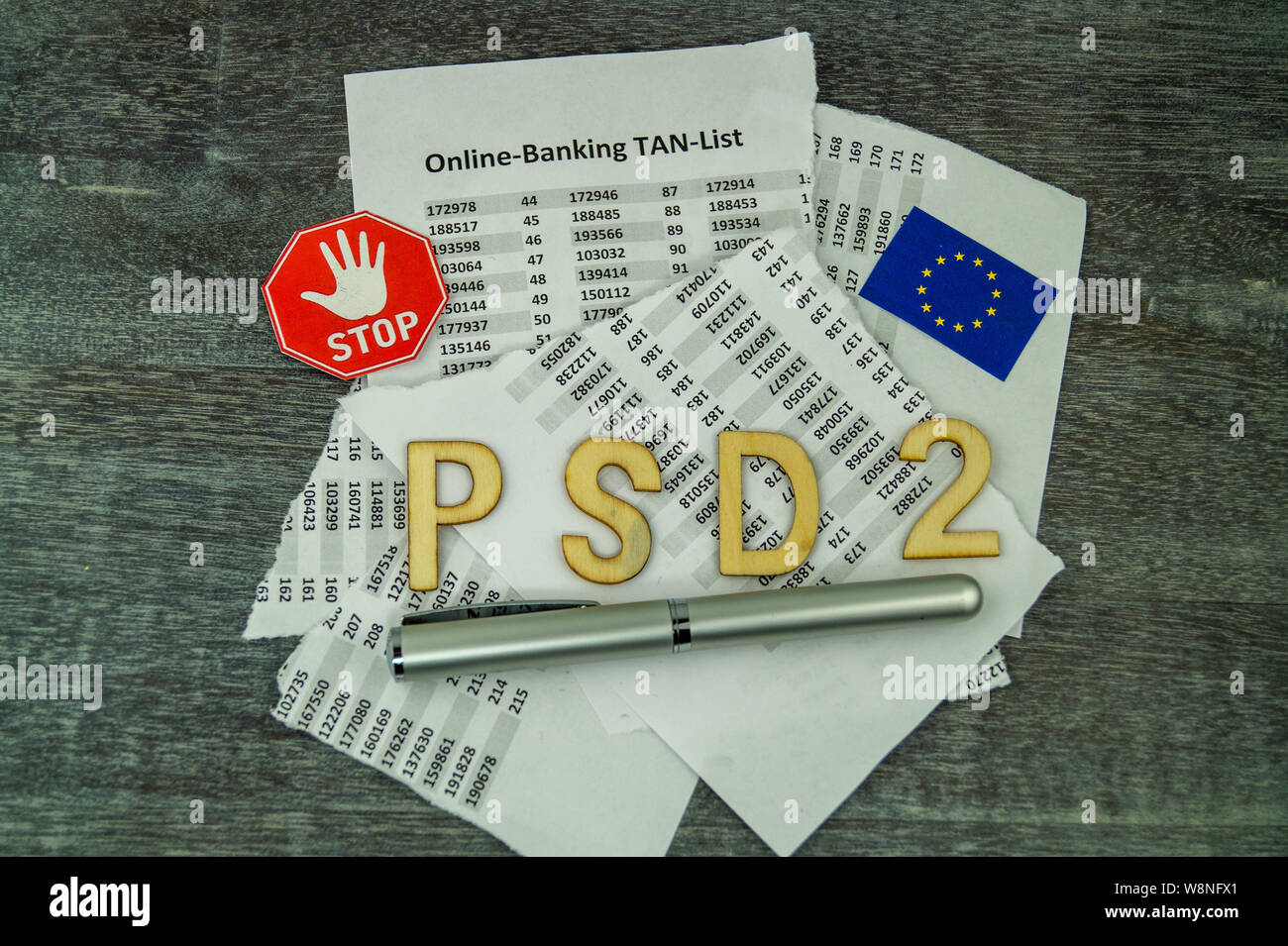 PSD2 PSD Payment Services Directive Two Stock Photo - Alamy