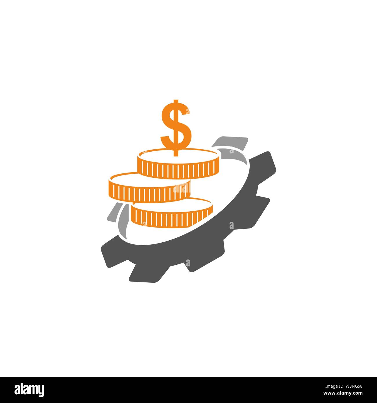 Money factory coins Stock Vector Images - Alamy
