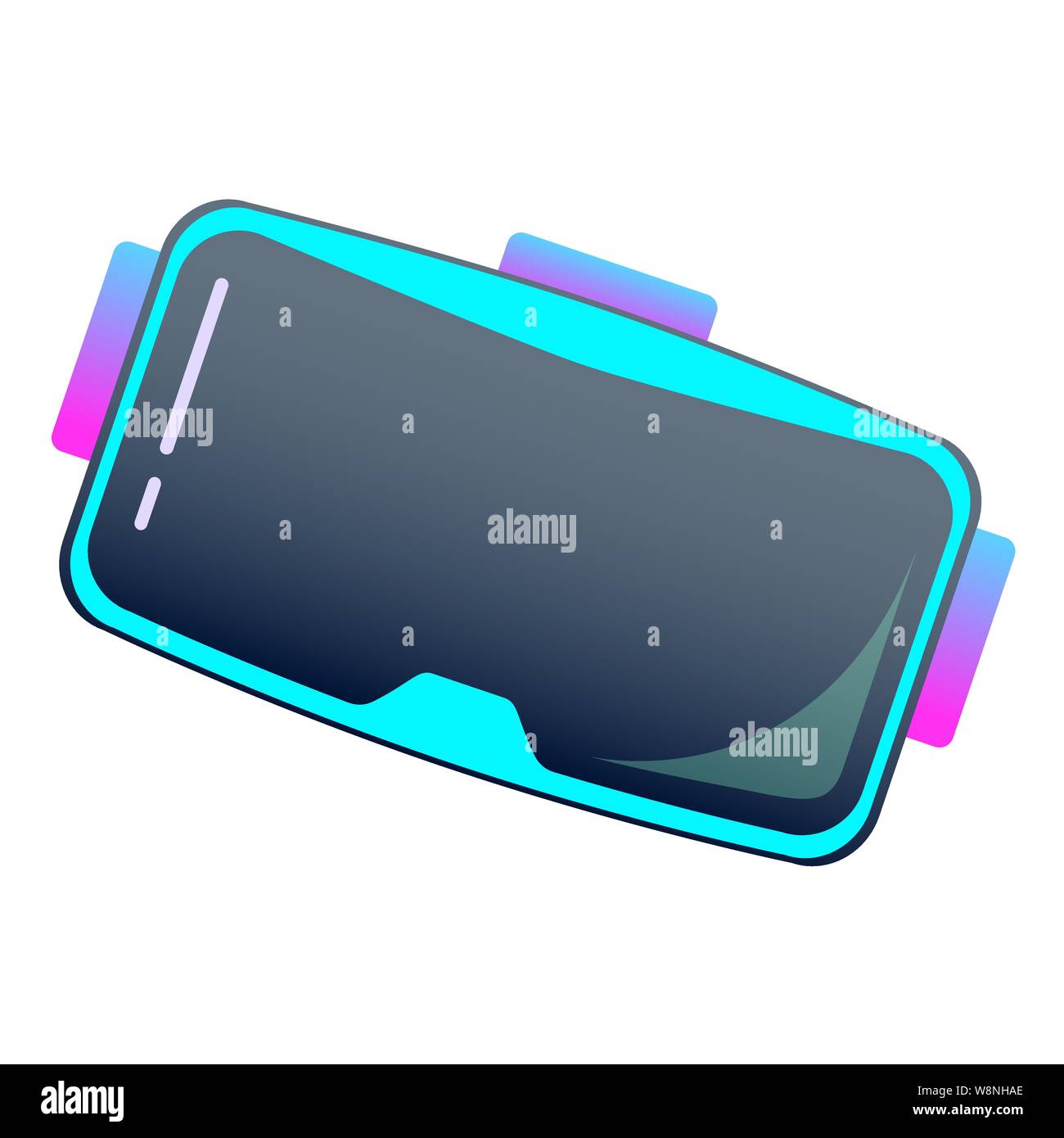 Blue vr headset Stock Vector Images - Alamy