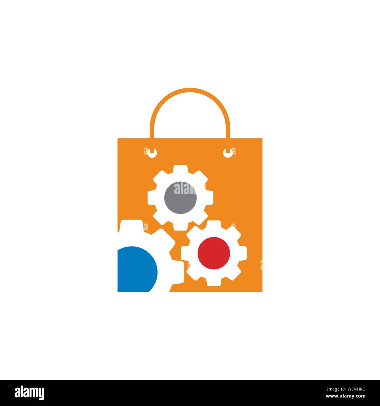 Gear Shop Business logo design template vector Icon Stock Vector Image ...